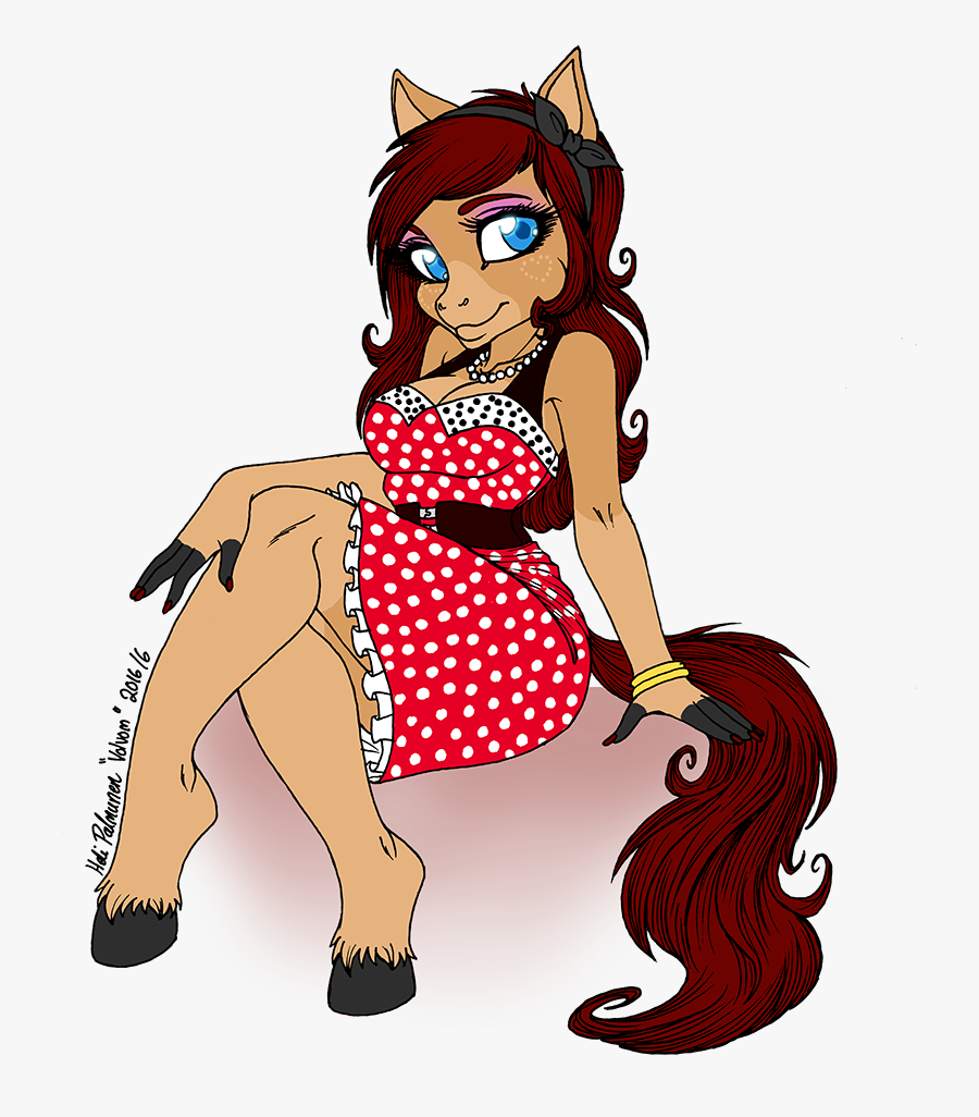Semi-chibi Pin Up Ych - Cartoon , Free Transparent Clipart - ClipartKey