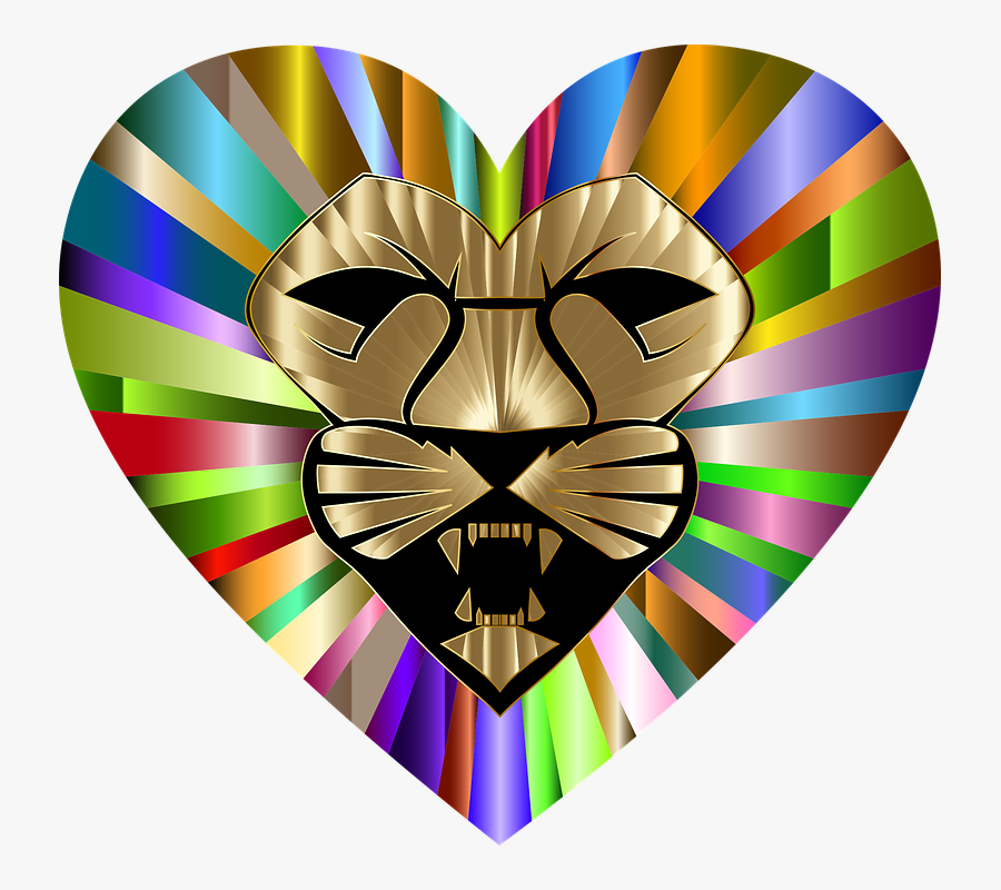 Lion, Heart, Love, Lionheart, Strength, Courage - Illustration , Free ...