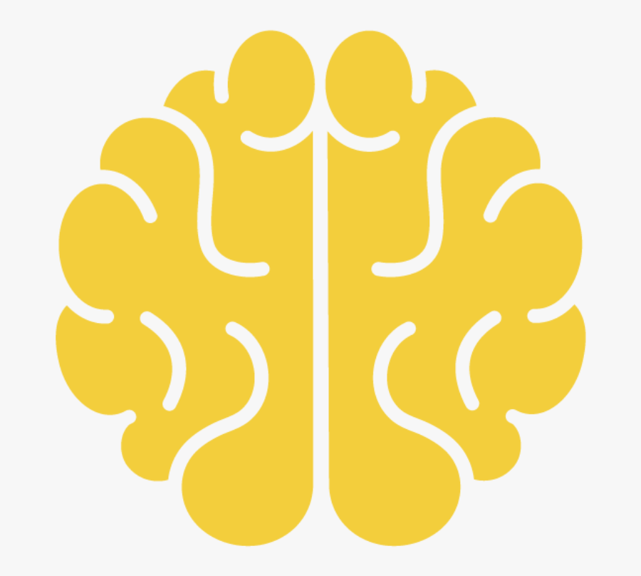 Icon Of Brain In Yellow , Free Transparent Clipart - ClipartKey