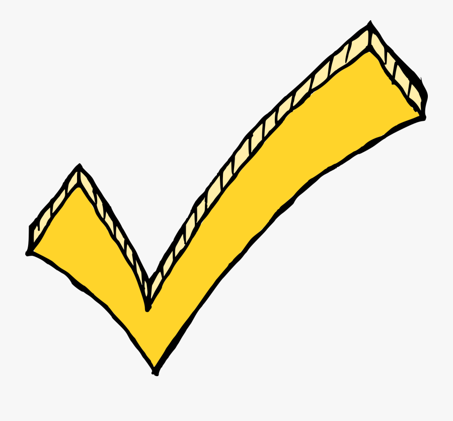 Transparent Check Mark Png Transparent - Yellow Check Mark , Free ...