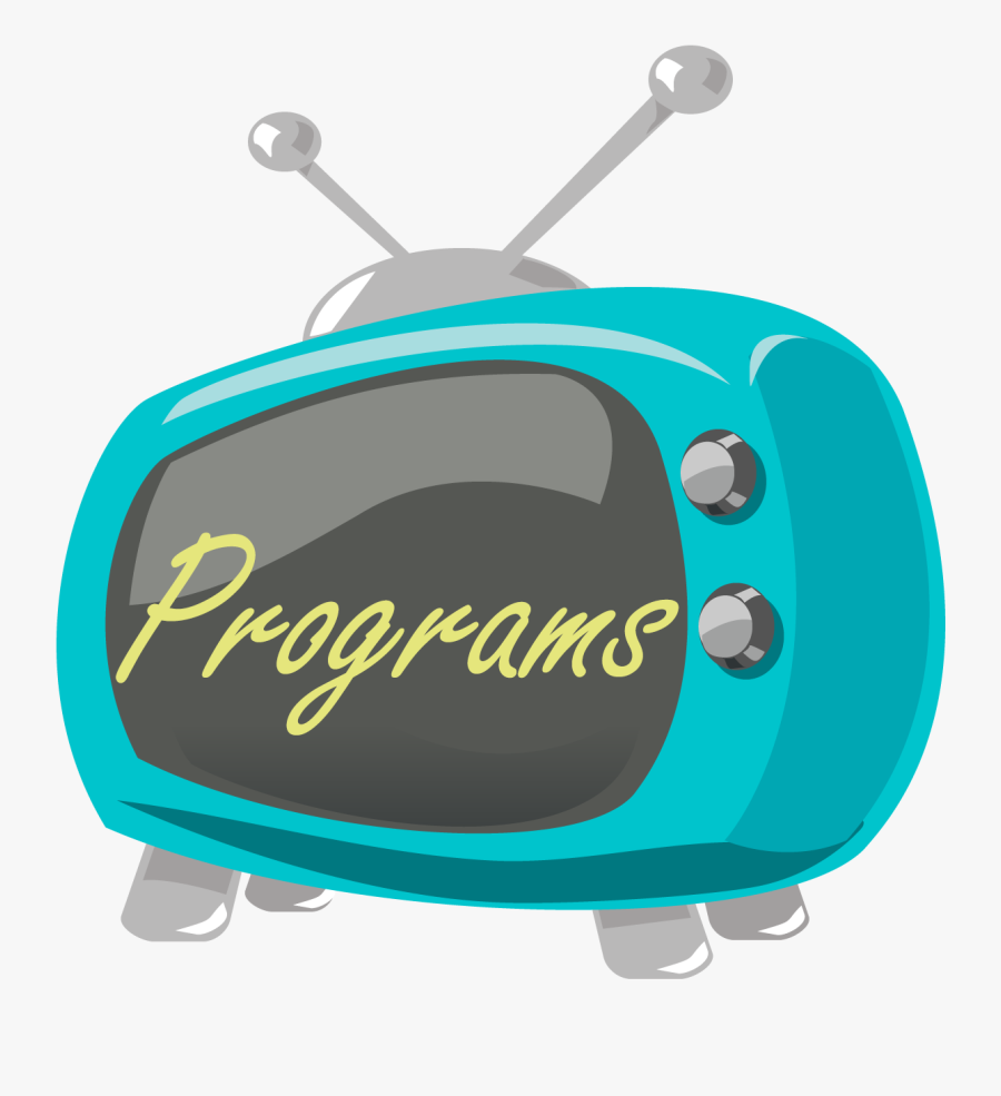 Cartoon Tv With Programs Written On It - Comic Tv Png , Free ...