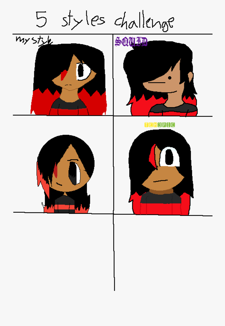 5 Art Styles Challenge , Free Transparent Clipart - ClipartKey