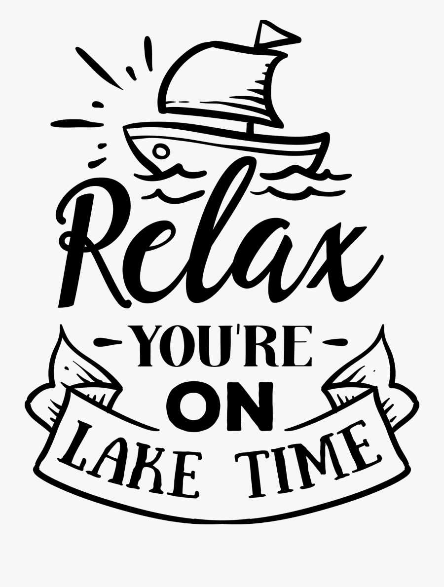 Relax On Lake Time , Free Transparent Clipart - ClipartKey