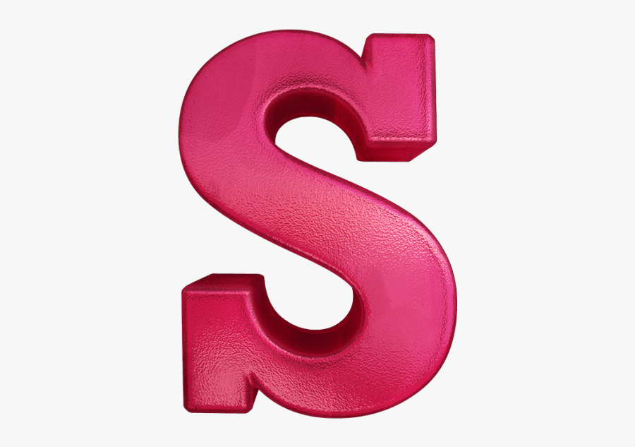 Pink Jelly Font - Letter S Images Pink , Free Transparent Clipart ...