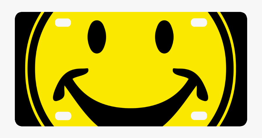 Funny Yellow Smiley For Happy People Classic License - Smiley , Free ...