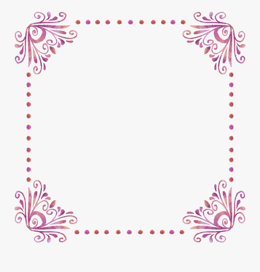 Picture Frame Image File Formats - Border Fancy Pink , Free Transparent ...
