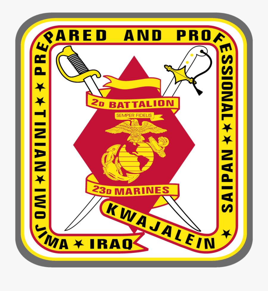 223logo - 2nd Bn 23rd Marines , Free Transparent Clipart - ClipartKey