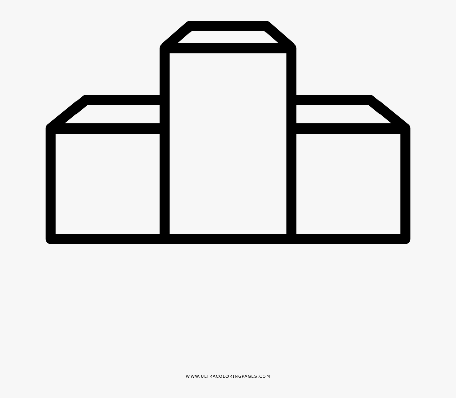 Podium Coloring Page - Desenho Podium Para Pintar , Free Transparent ...