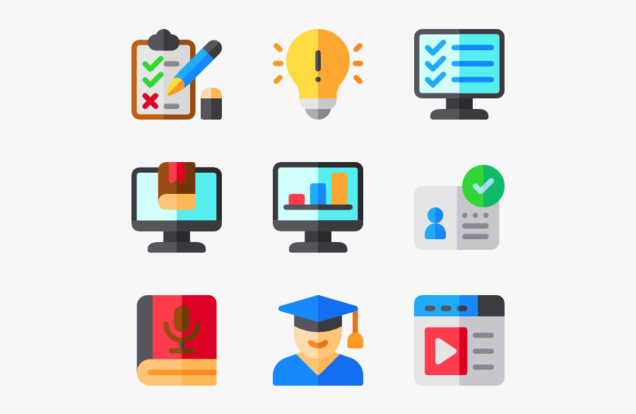 E Learning Icon Png , Free Transparent Clipart - ClipartKey