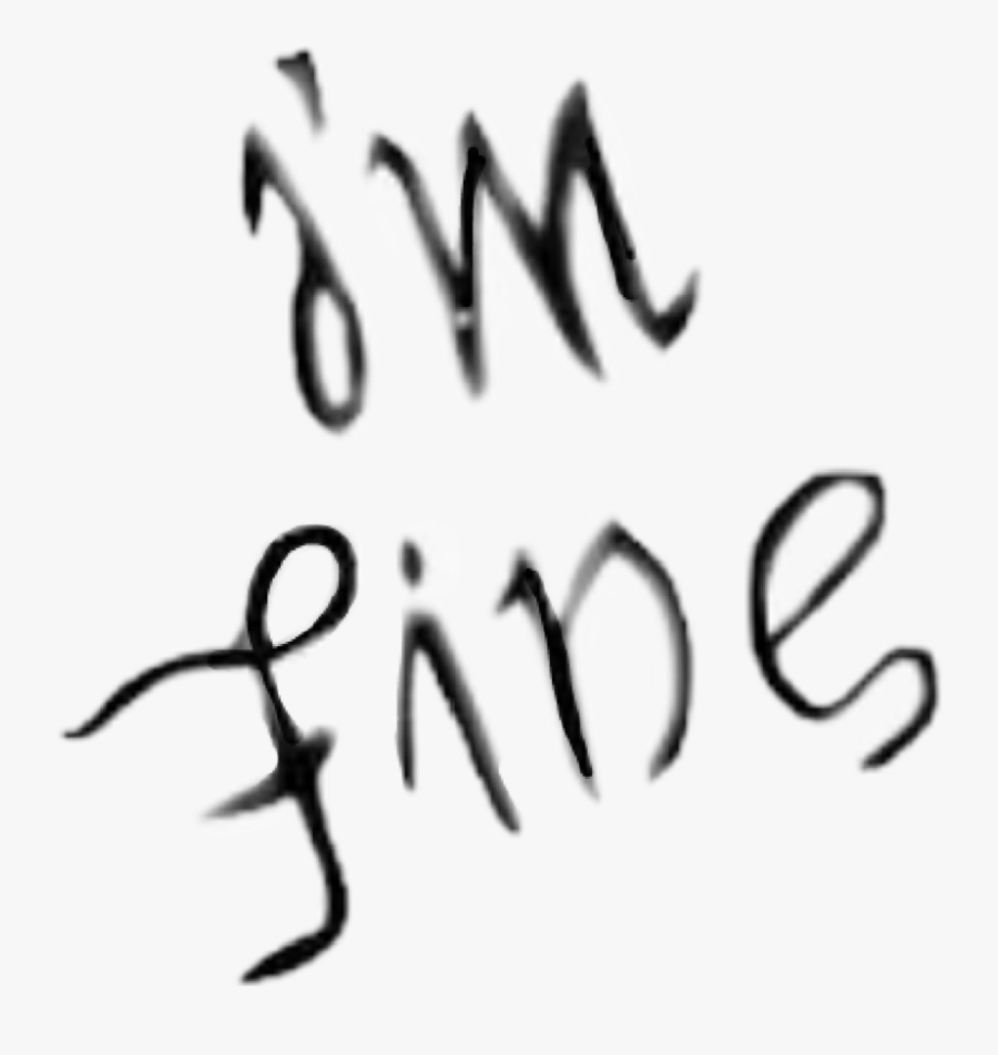 Turn It Upside Down - Im Fine Save Me Drawing , Free Transparent ...