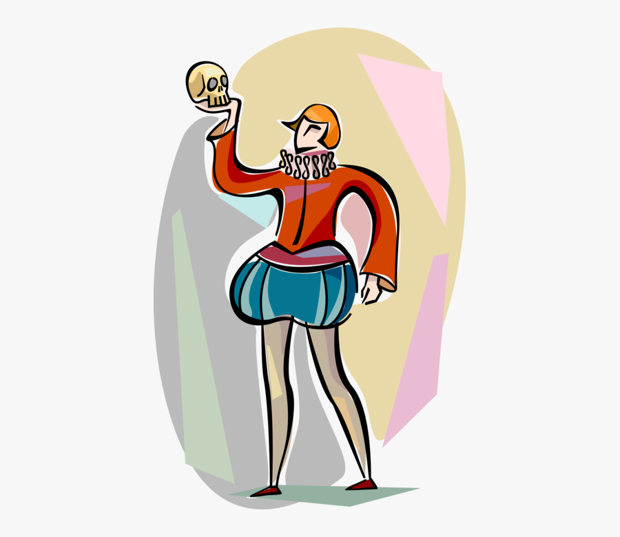 Vector Illustration Of Thespian Actor Performs Shakespeare"s - Cartoon ...