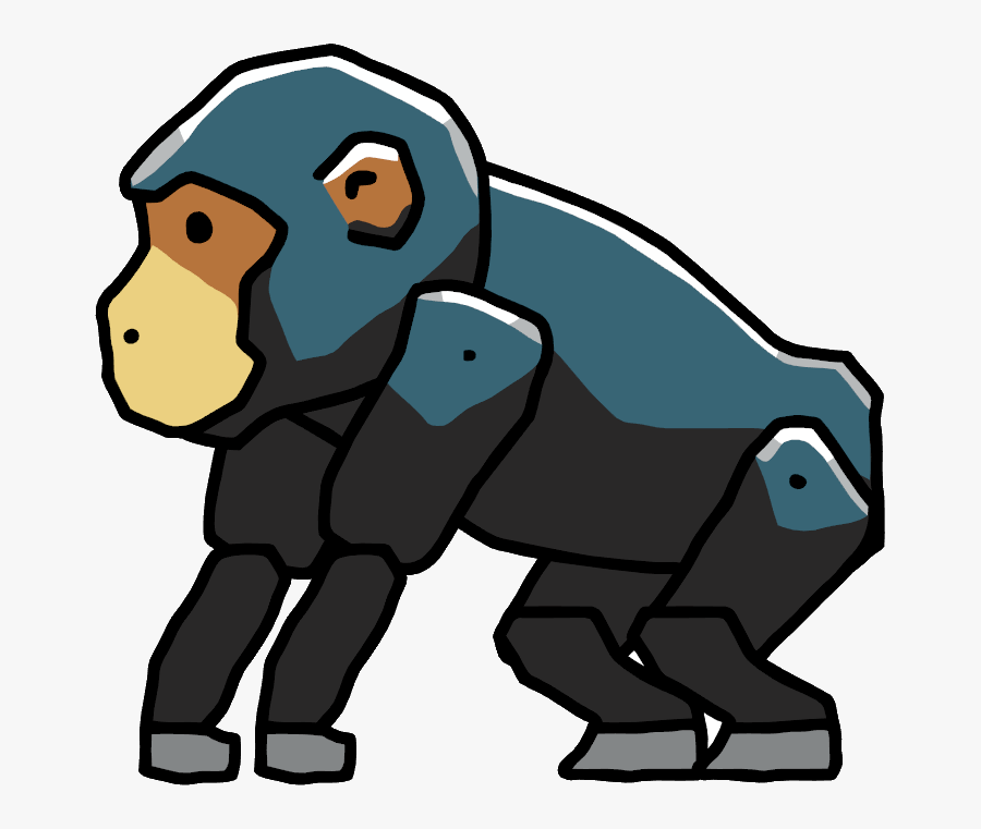 Clipart Monkey Chimpanzee - Scribblenauts Monkey , Free Transparent ...