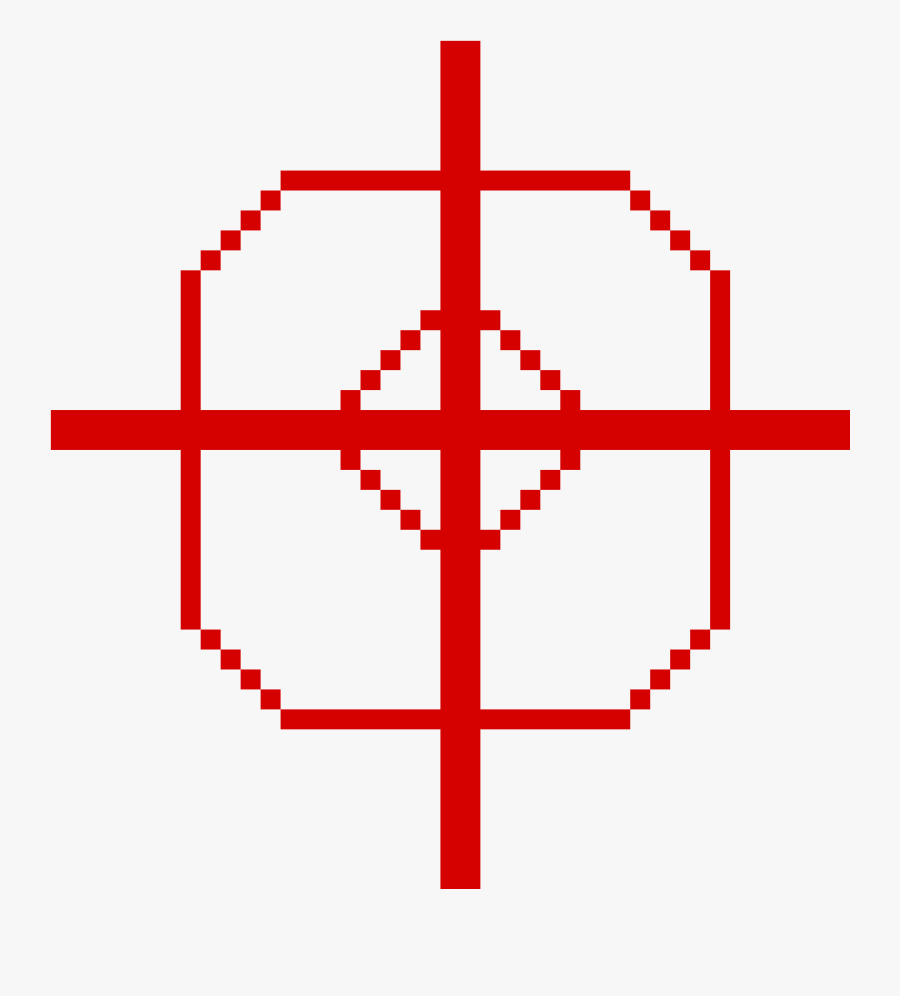 Transparent Red Crosshair Png - 8 Bit Smiley Face , Free Transparent ...