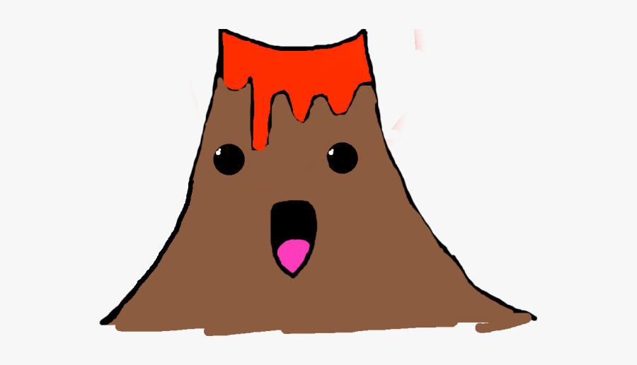 Cartoon Volcano With Face , Free Transparent Clipart - ClipartKey