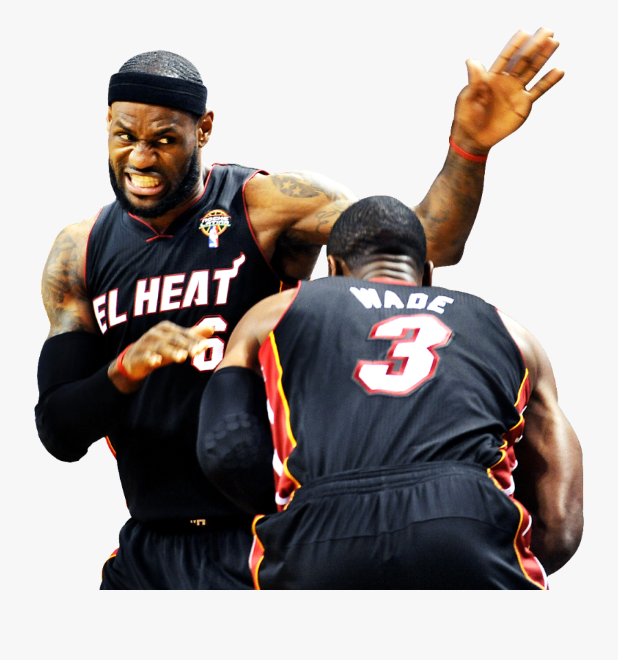 Transparent Dwayne Wade Png - Lebron James And Dwyane Wade Png , Free ...