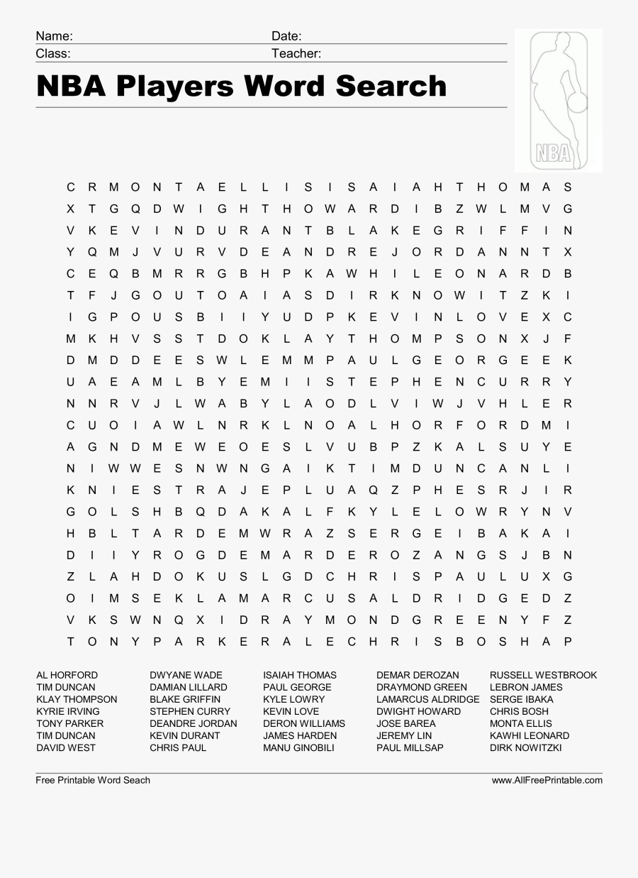 Transparent Lebron James Clipart - Long Vowels Word Search , Free ...