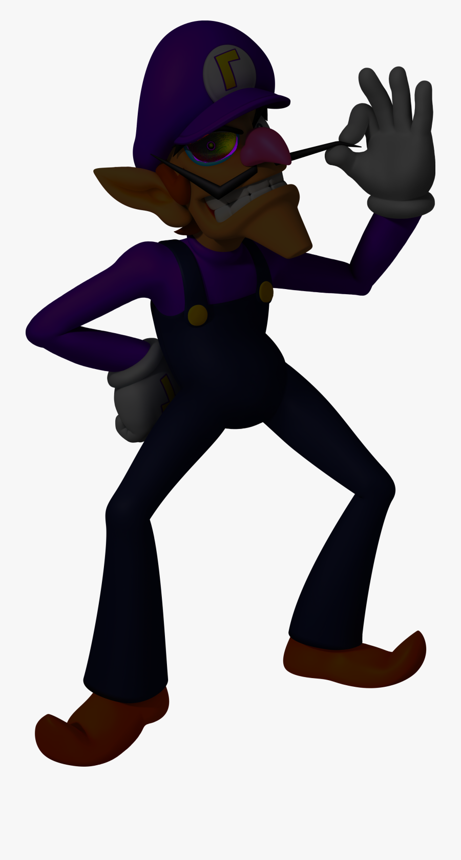 Waluigi Super Mario Bros Clipart , Png Download - Waluigi From Mario ...