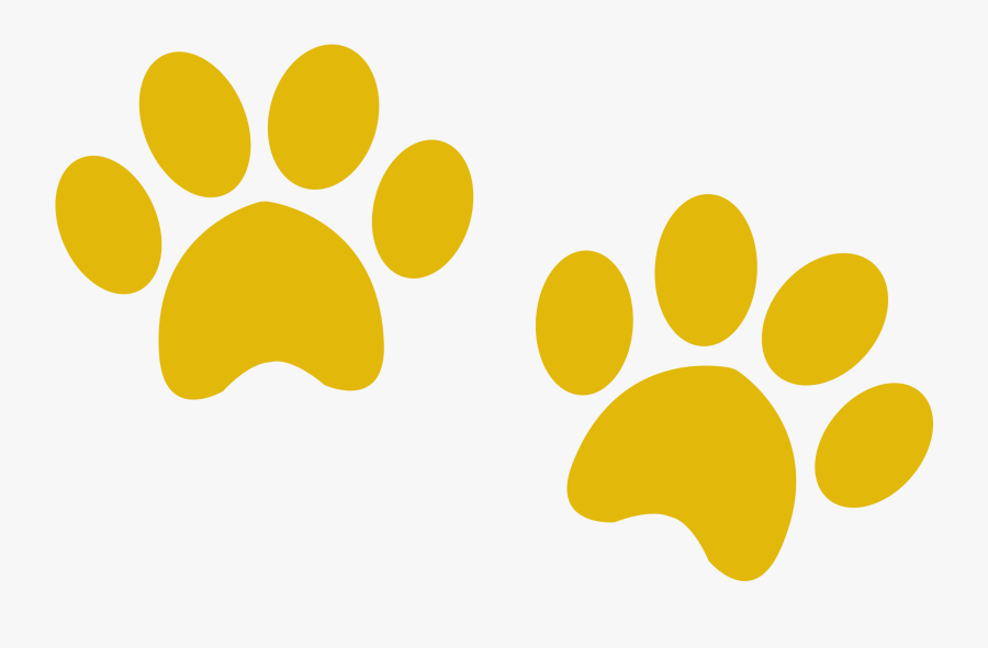 Yellow Paw Prints Png , Free Transparent Clipart - ClipartKey