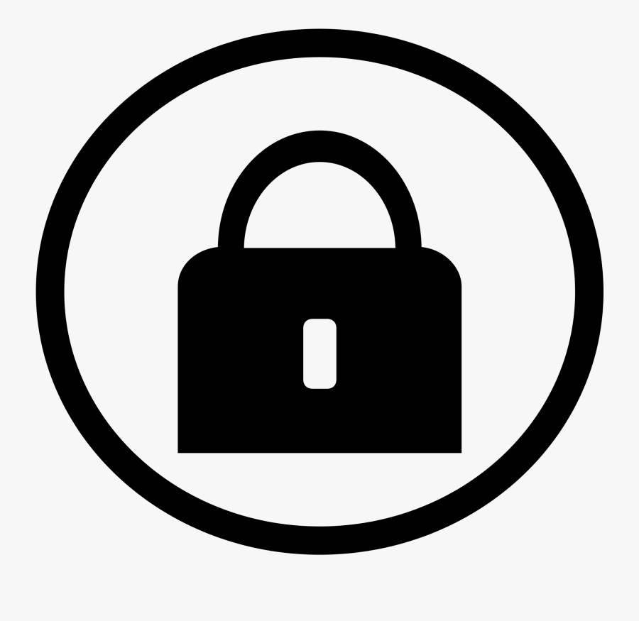 Lock - Clipart - Circle Lock Icon Png , Free Transparent Clipart ...