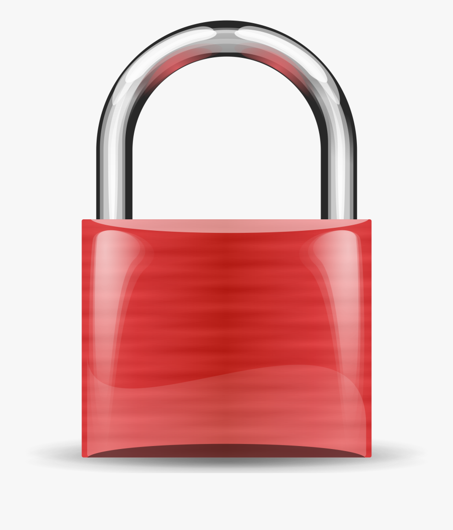 Padlock,hardware Accessory,red - Red Lock Clipart , Free Transparent ...
