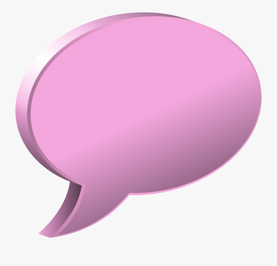 Speech Bubble Pink Transparent Png Image , Free Transparent Clipart ...