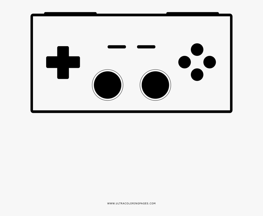 Video Game Controller Coloring Page Clipart , Png Download - Controller ...