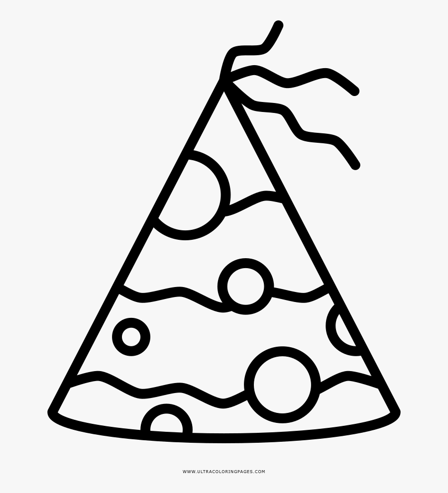 Birthday Cap Coloring Page , Free Transparent Clipart - ClipartKey