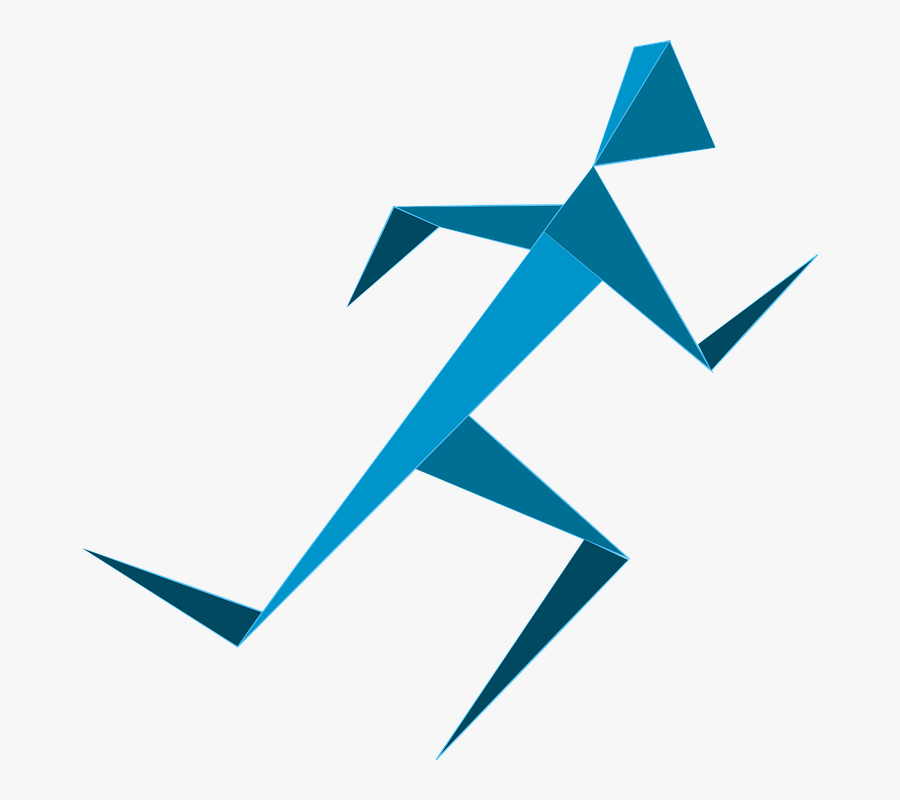 Running Man Blue Sport , Free Transparent Clipart - ClipartKey