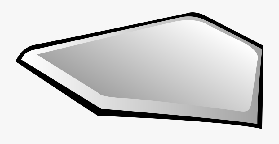 Angle,black And White,line - Home Plate Transparent Background , Free ...