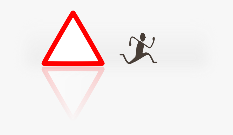 Warning Run Away - Sign , Free Transparent Clipart - ClipartKey