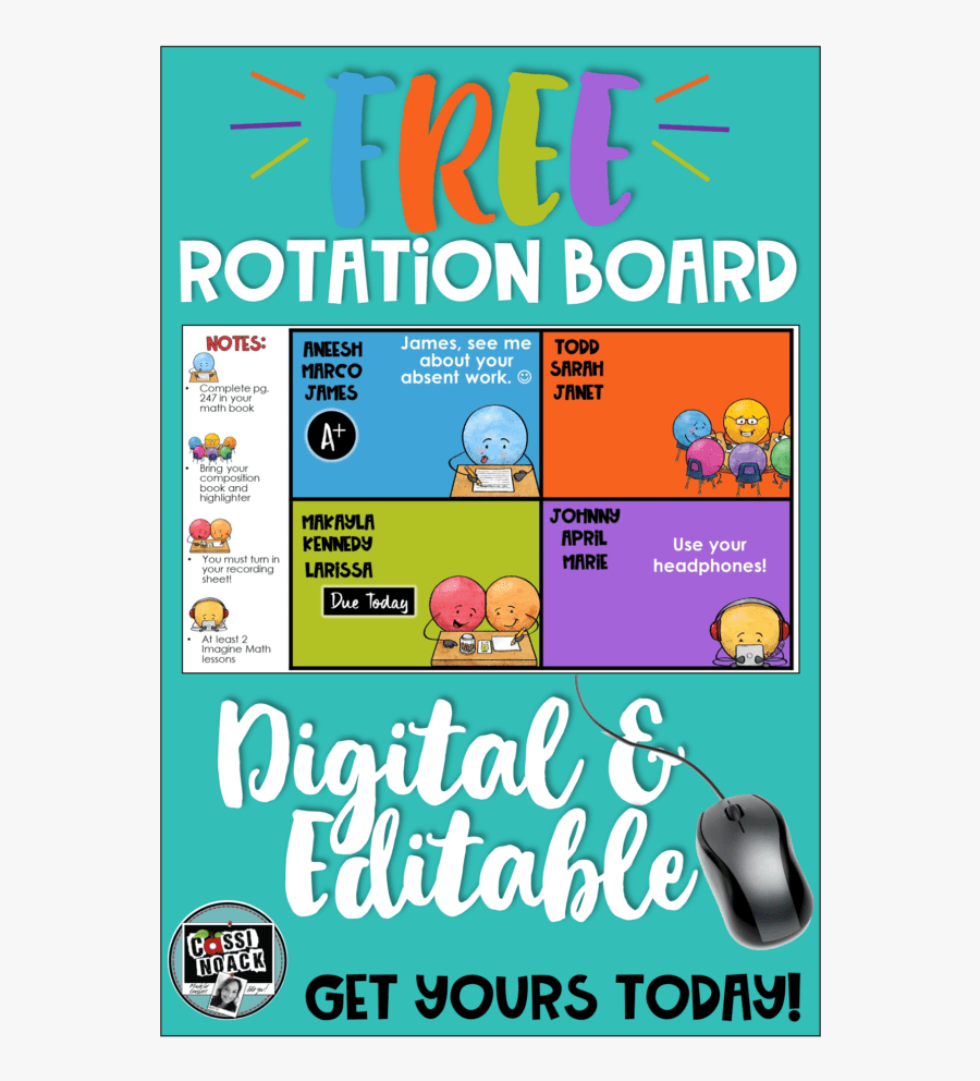 Math Workshop Centers Rotation Chart Powerpoint , Free Transparent ...