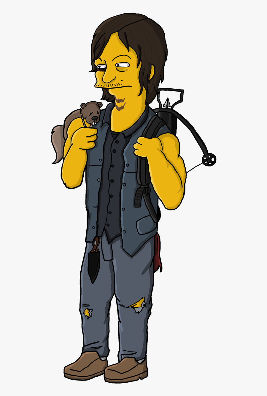 Daryl Dixon Simpson - Daryl Dixon , Free Transparent Clipart - ClipartKey