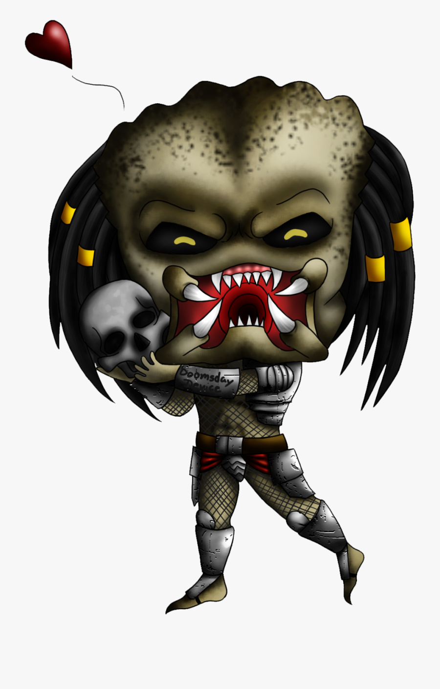 Now You Can Download Predator Png Clipart - Chibi Predator , Free ...