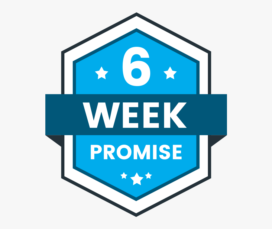 6 Week Promise Label - Sign , Free Transparent Clipart - ClipartKey
