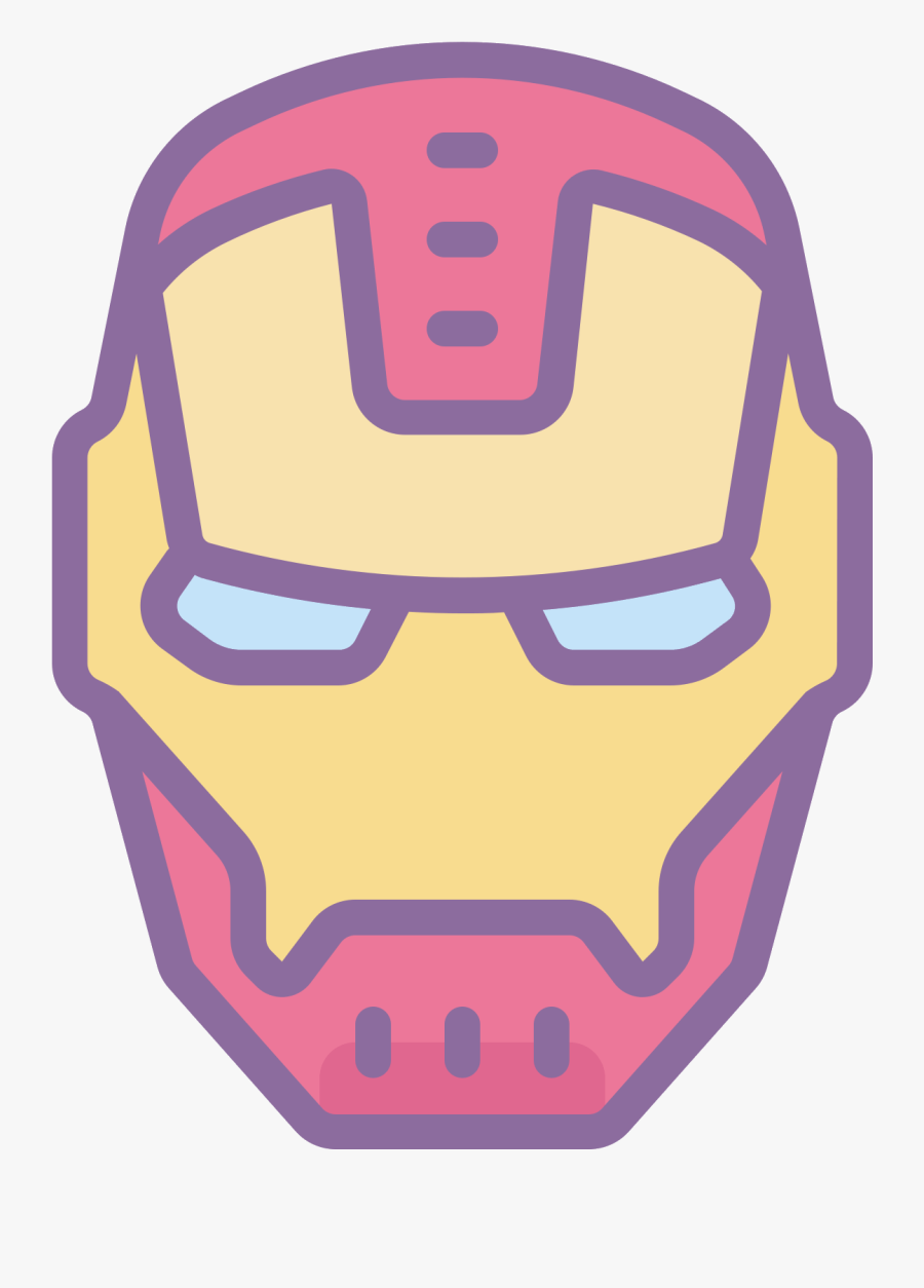Vector Superhero Mask - Iron Man Mask Icon , Free Transparent Clipart ...