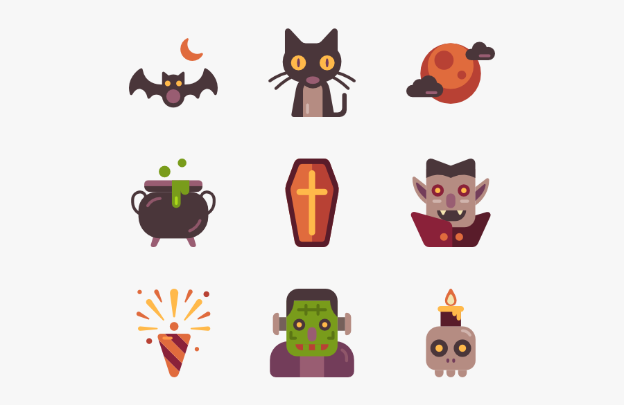 Clip Art Halloween Icon Pack - Cartoon , Free Transparent Clipart ...