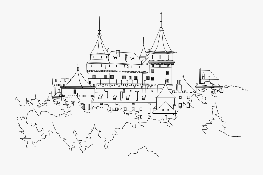 Transparent Castle Drawing - Bojnice Castle Slovakia Drawing , Free ...