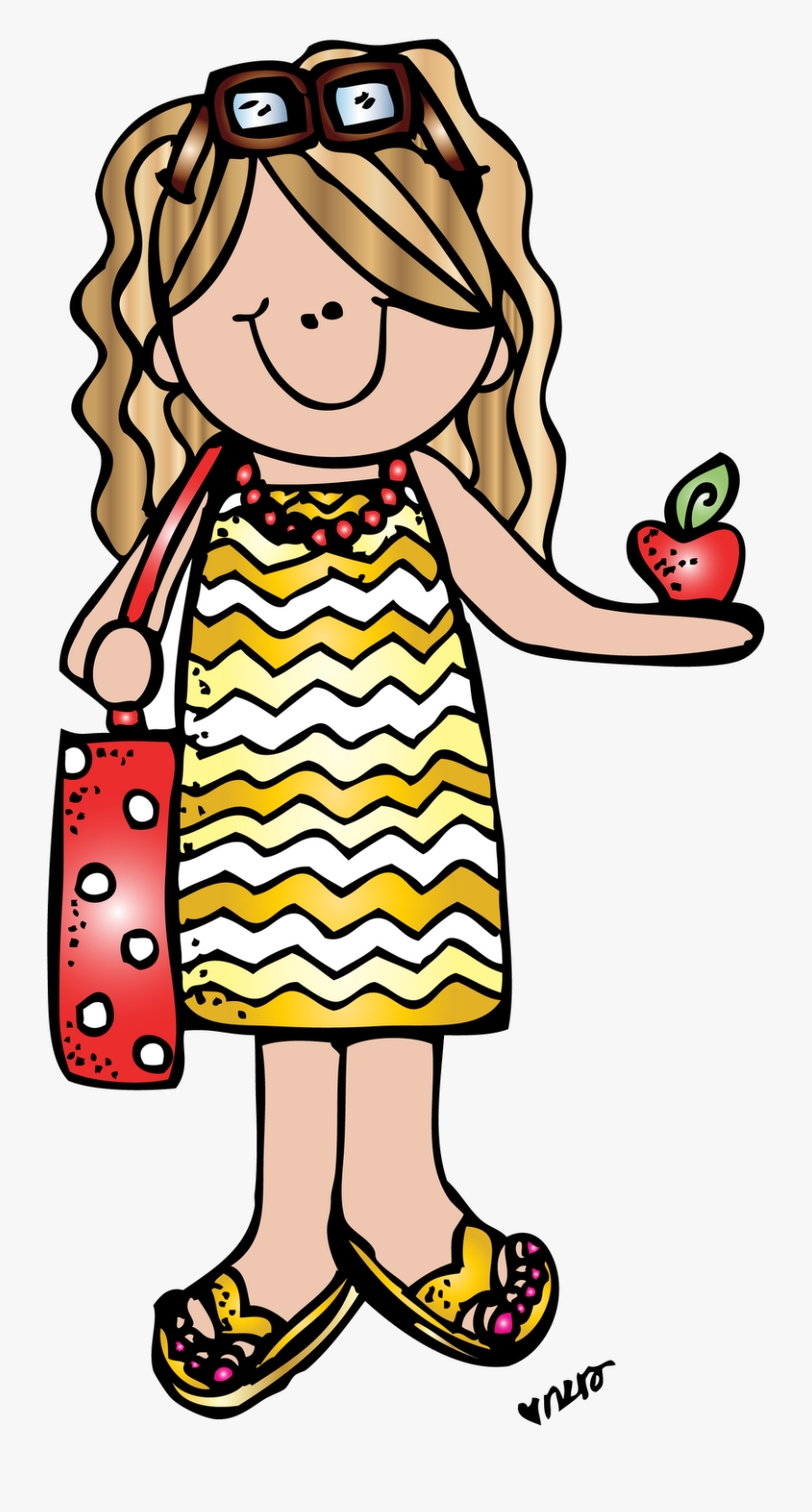 Transparent Talent Show Clip Art - Curly Hair Teacher Clipart , Free ...
