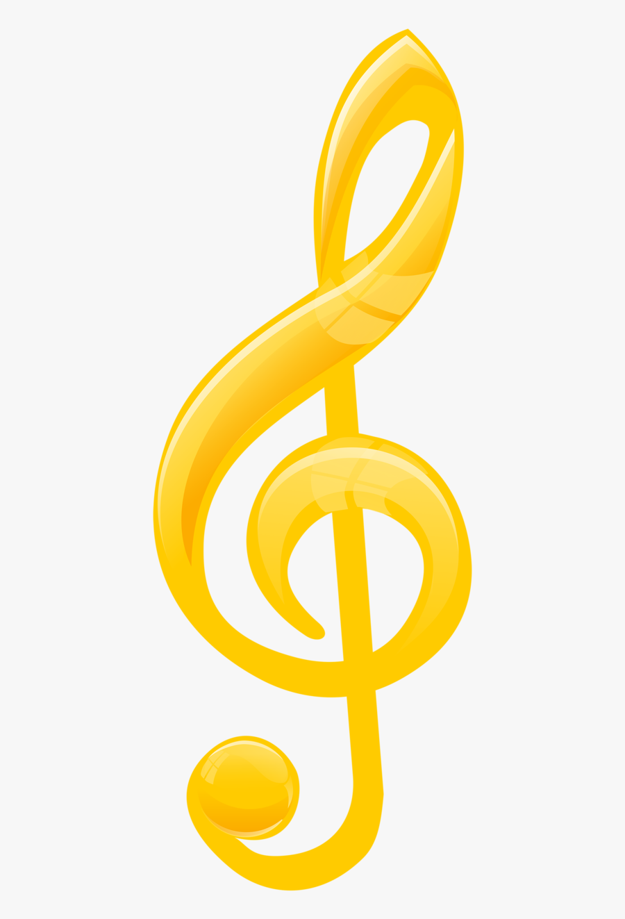 Gold Music Note Clipart , Png Download - Yellow Music Note Png , Free ...