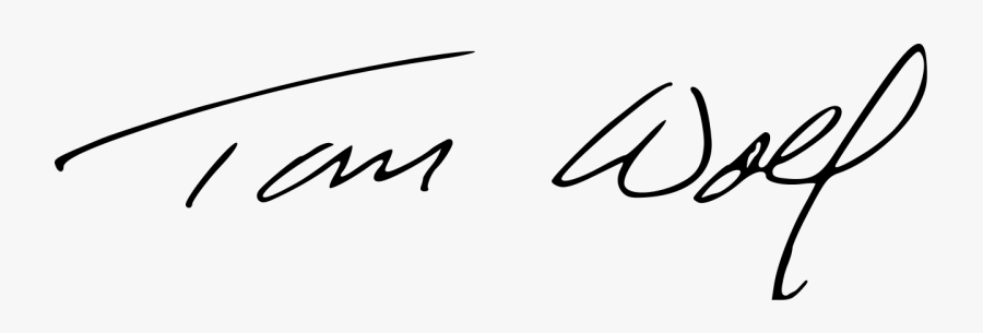Tom Wolf Signature , Free Transparent Clipart - ClipartKey