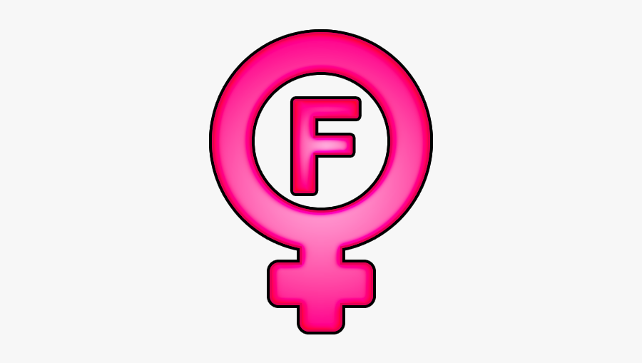 #woman #symbol #f #feminism #femina #pink #girlpower - Circle , Free ...