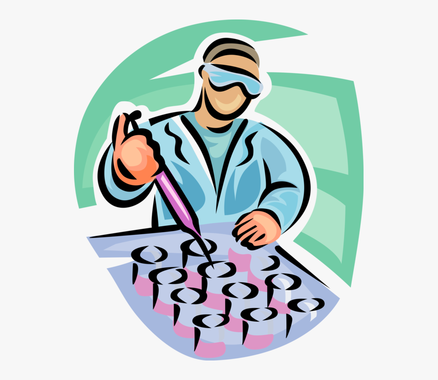 Technician Performs Tests With - Illustration , Free Transparent ...