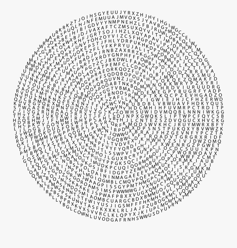 Random Concentric Text - Transparent Background Random Png , Free ...