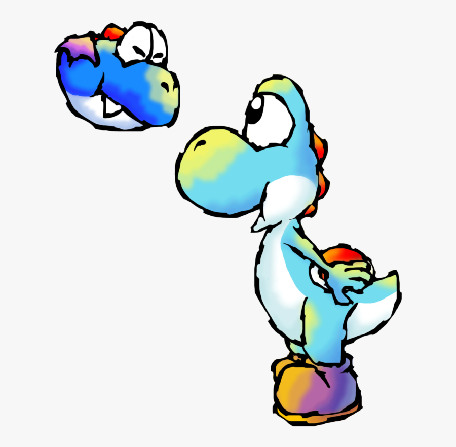 Light-blue Yoshi And Draglet By Koshechkazlatovlaska , Free Transparent ...