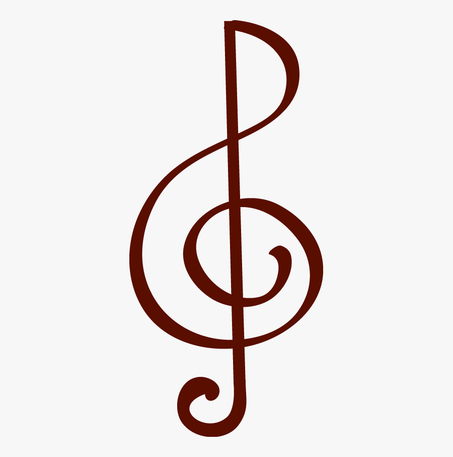 Danielle M - Transparent Red Treble Clef , Free Transparent Clipart ...