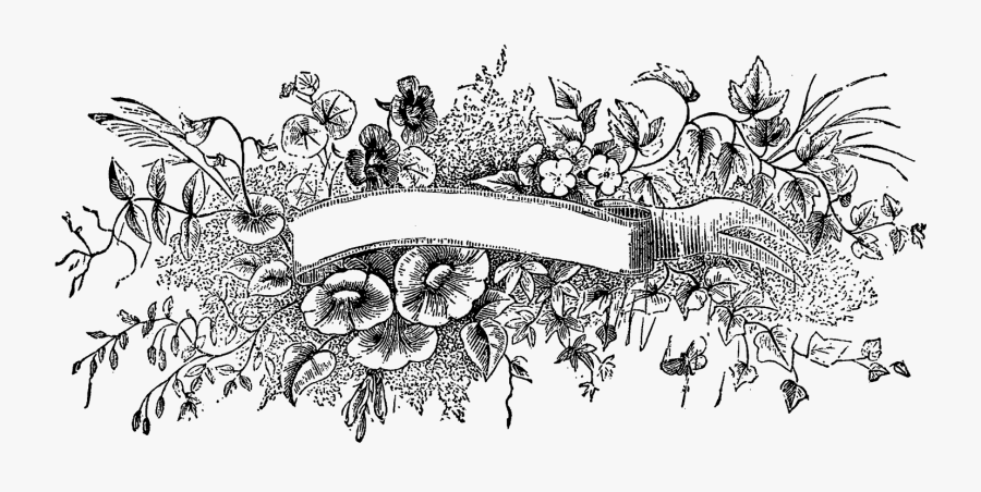 Fancy Floral Banner Clipart , Free Transparent Clipart - ClipartKey