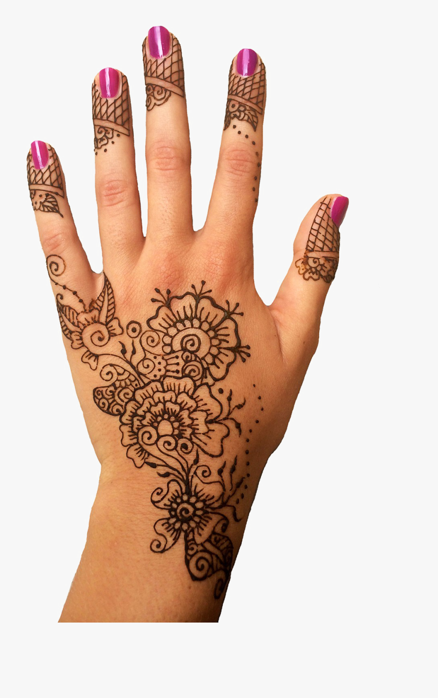 Mehendi Hand Designs Transparent Png - Henna On Hand Png , Free ...