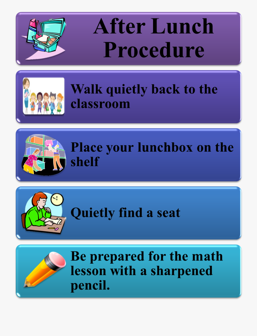 Appendixes Clipart Classroom Procedure - Examples Of Transitions ...