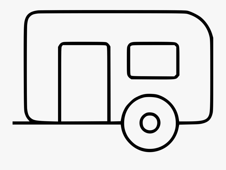 Camper - Line Art , Free Transparent Clipart - ClipartKey