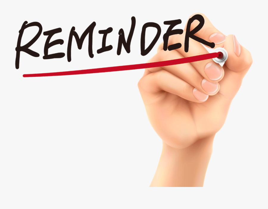 Reminder Png Weekly - Reminder Words , Free Transparent Clipart ...